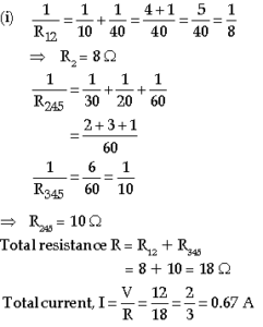 Previous Year Questions ICSE Class 10 Physics Current Electricity