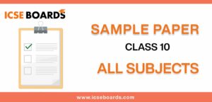 Sample Papers class 10 ICSE Board exam Download in pdf