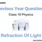 Notes Refraction of Light ICSE Class 10 Physics