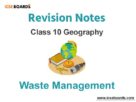 Waste Management ICSE Class 10 Geography Notes