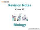 Revision Notes ICSE Class 10 Biology PDF Download ICSEboards.com