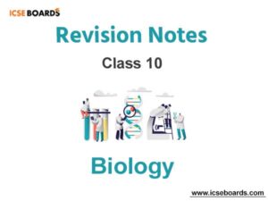 Revision Notes ICSE Class 10 Biology PDF Download ICSEboards.com